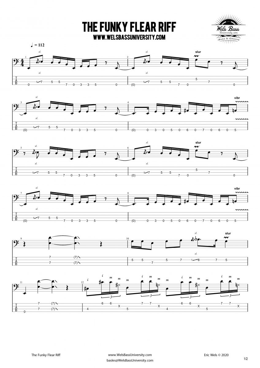 Wels Bass University - The Funky Flear Riff